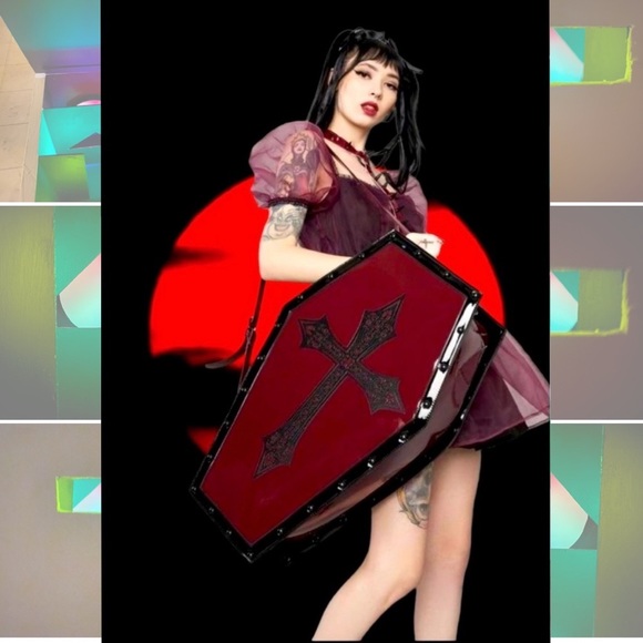 Dark Heaven | Bags | Red Wine Coffin Weekender Bag | Poshmark